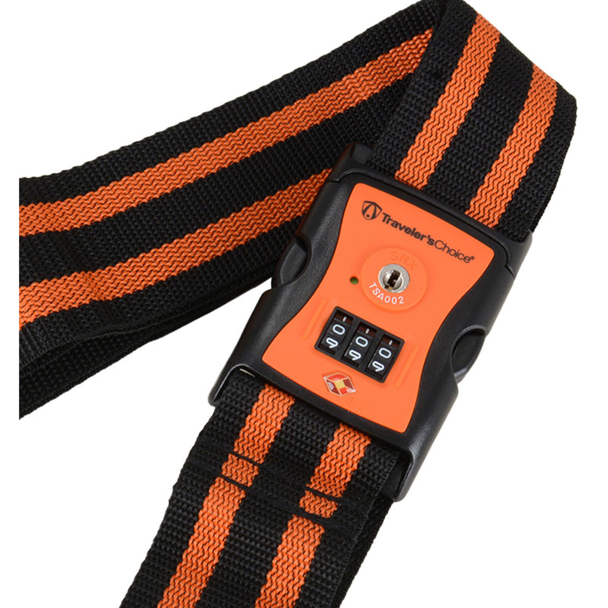 LUGGAGE STRAP WITH TSA COMBINATION LOCK ORANGE – The Travel Club PH