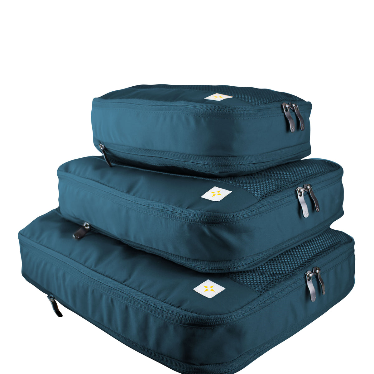 3-PC COMPRESSIBLE PACKING CUBE SET Ocean Teal – The Travel Club PH