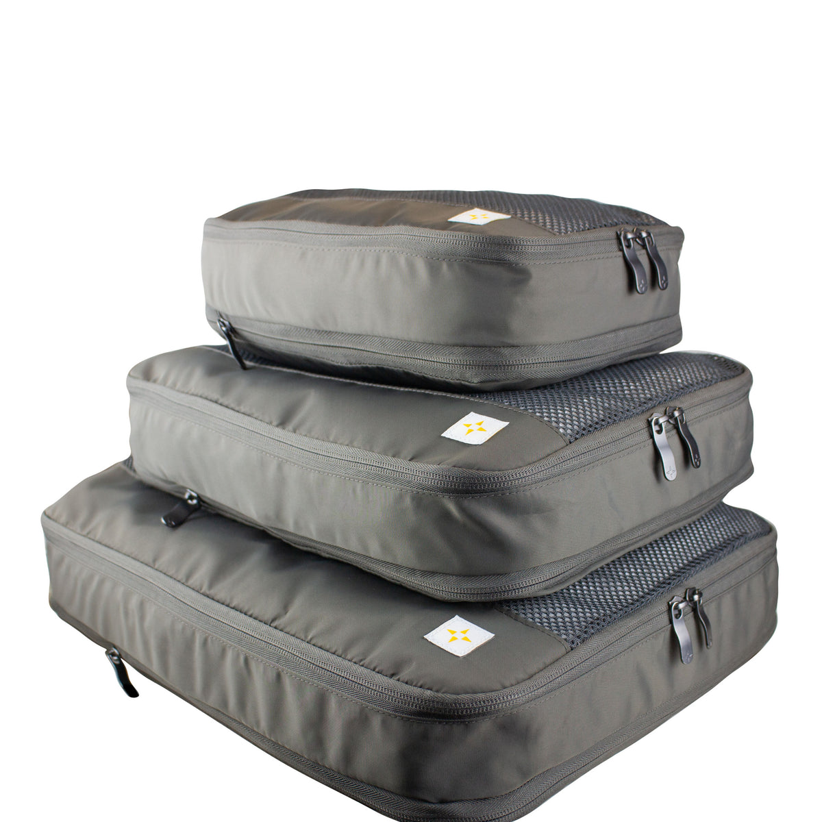 3-PC COMPRESSIBLE PACKING CUBE SET Slate Grey – The Travel Club PH